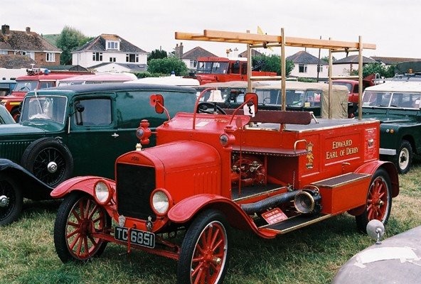 Fire Engines Photos - Ford Model T Fire Appliance 1923.