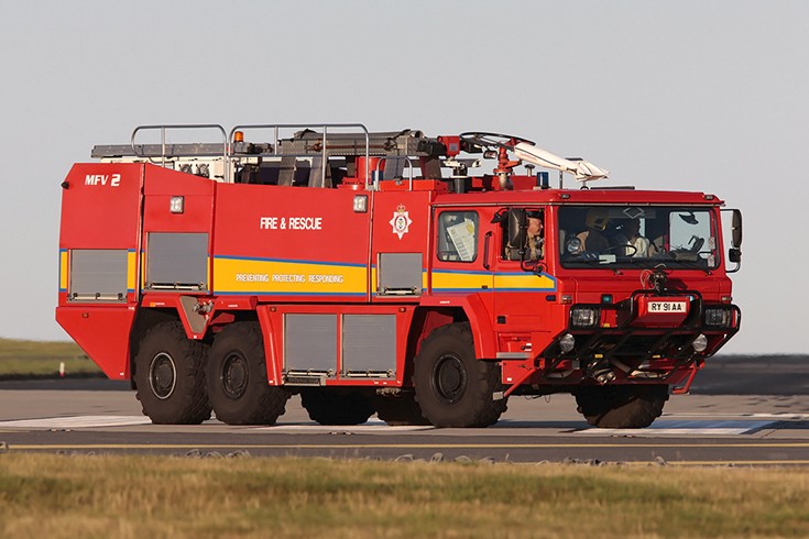 Fire Engines Photos - Unipower MFV2 at RAF Lossiemouth