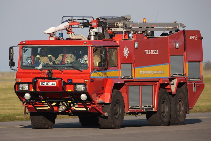 Fire Engines Photos - MFV2 at Lossiemouth