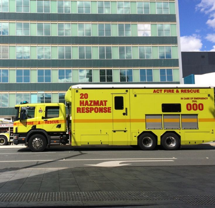 Fire Engines Photos - ACTF&R Hazmat Response, Canberra Australia