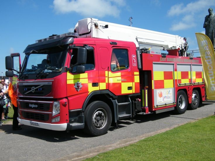 Fire Engines Photos - Eastbourne Volvo Angloco arial GX13ECD