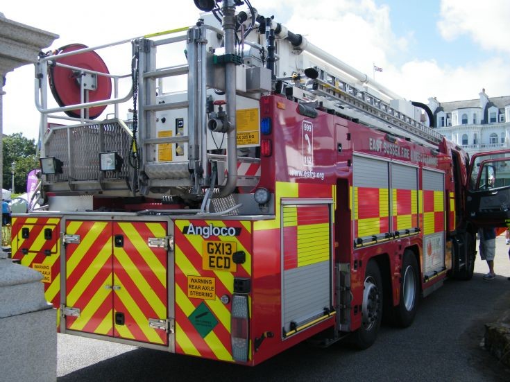 Fire Engines Photos - Eastbourne Volvo Angloco arial GX13ECD