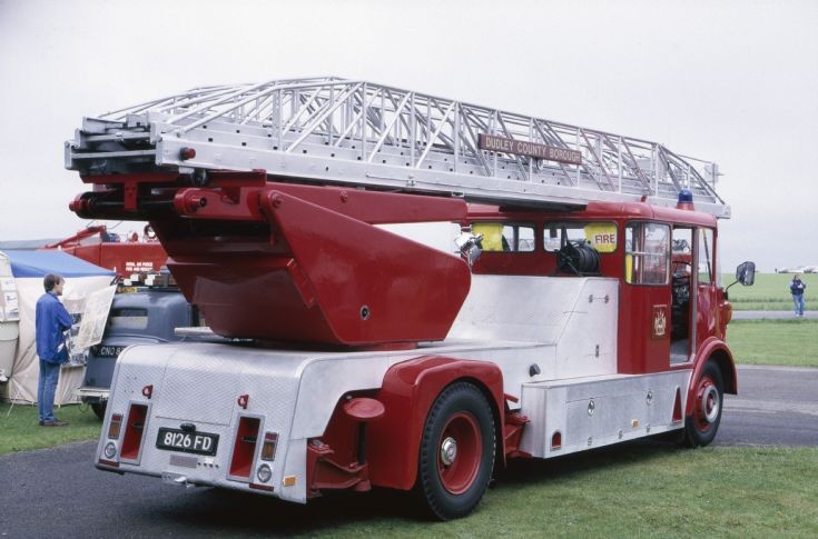 Fire Engines Photos - Dudley AEC Merryweather TL 8126 FD