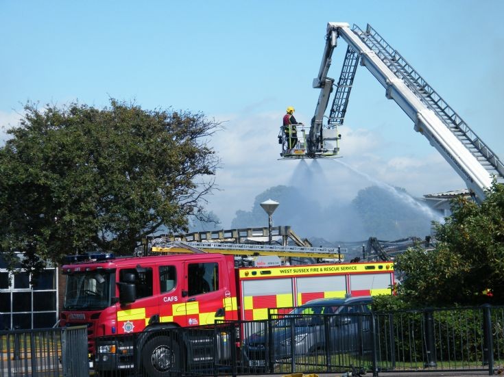 Fire Engines Photos - Selsey School Fire 2016
