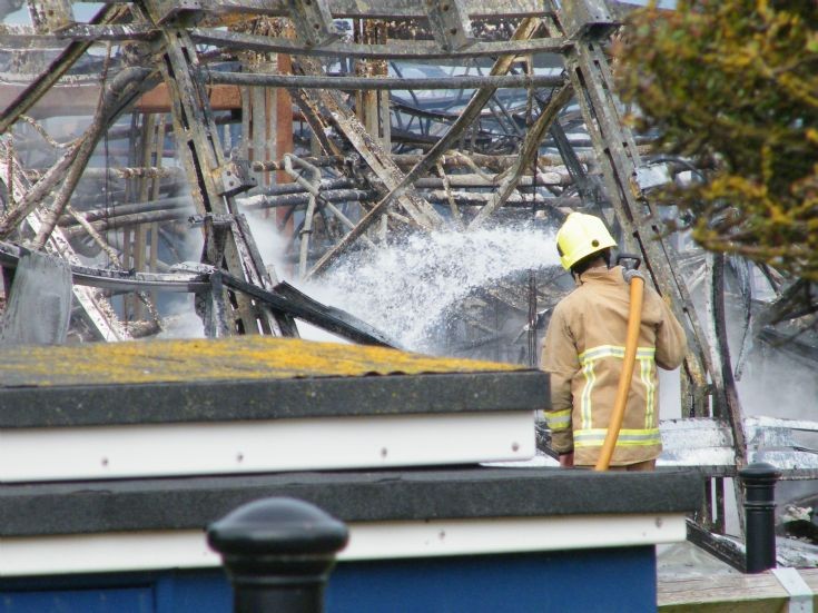Fire Engines Photos - Selsey Academy School Fire