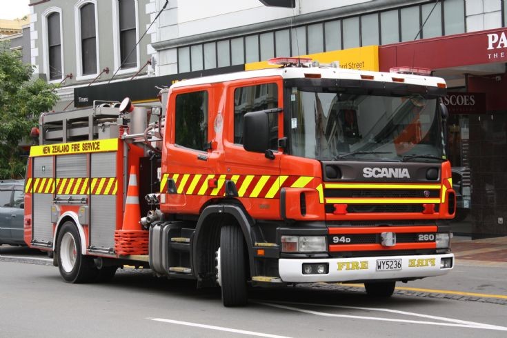 Fire Engines Photos - New Zealand Scania - WY5236