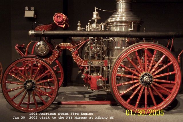 Fire Engines Photos - 1901 American Steam Fire Engine