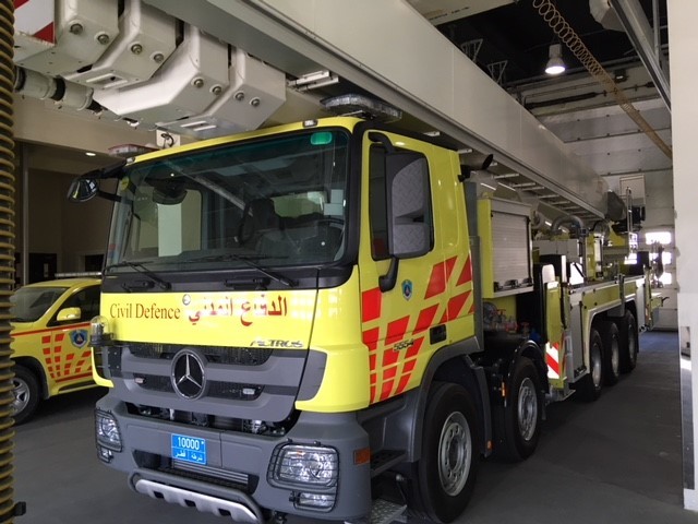 Fire Engines Photos - Qatar Civil Defense HQ Doha