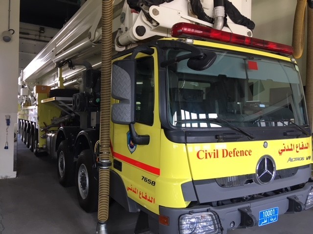 Fire Engines Photos - Qatar Civil Defense HQ Doha