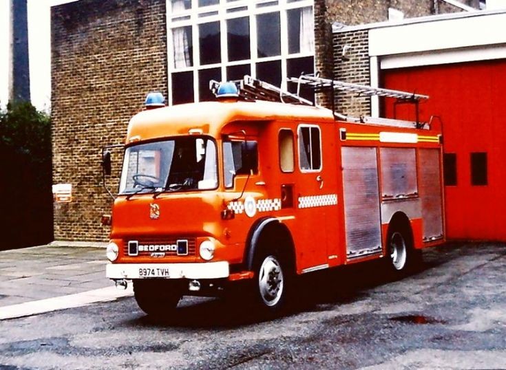 Fire Engines Photos - B974TVH Bedford TK/Angloco WrL West Yorks