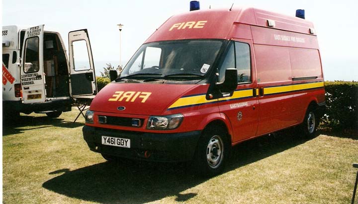 Fire Engines Photos - East Sussex Ford Transit Control van