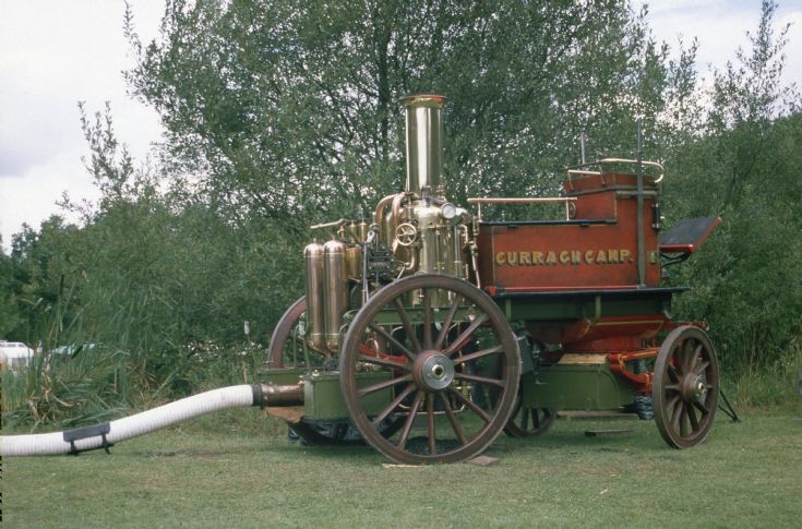 Fire Engines Photos - Curragh Camp Shand Mason steam fire engine