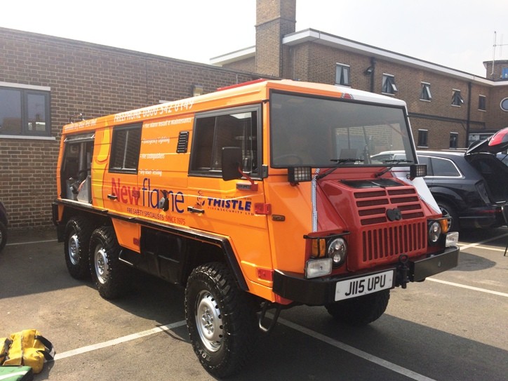 Fire Engines Photos - Pinzgauer dry riser vehicle J115UPU