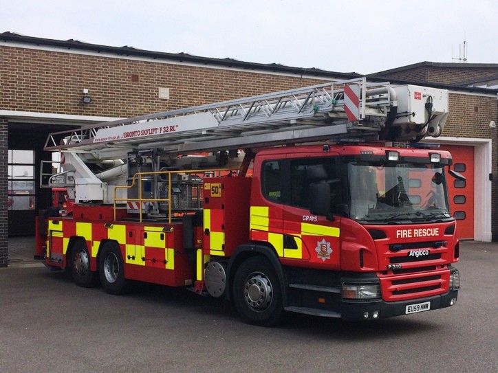 Fire Engines Photos - EU50HNW Scania P310 Angloco ALP Essex