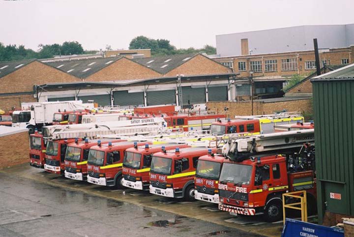 Fire Engines Photos - Ruislip Workshops London Fire Brigade