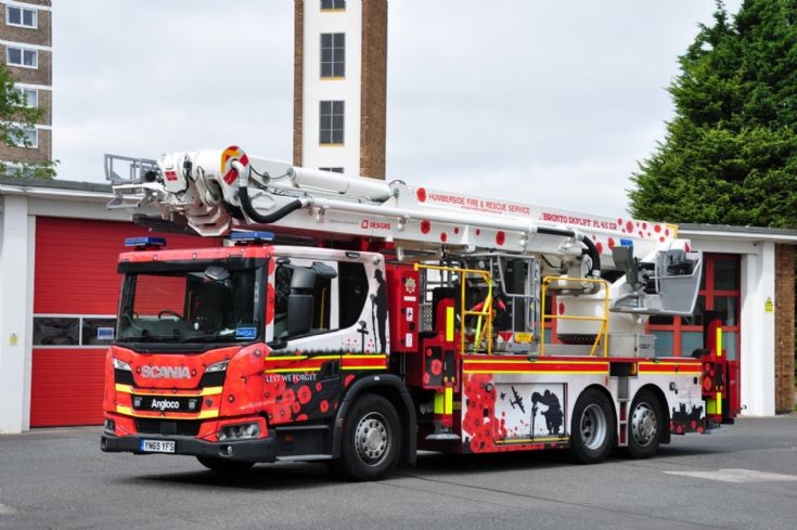Humberside FRS Scania - Aerial Ladder Platform