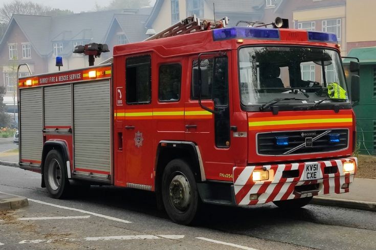Fire Engines Photos - Volvo Saxon pump KV51CXE Surrey