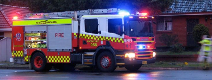 Fire Engines Photos - NSW Fire Brigades Scania pumper Matraville 056