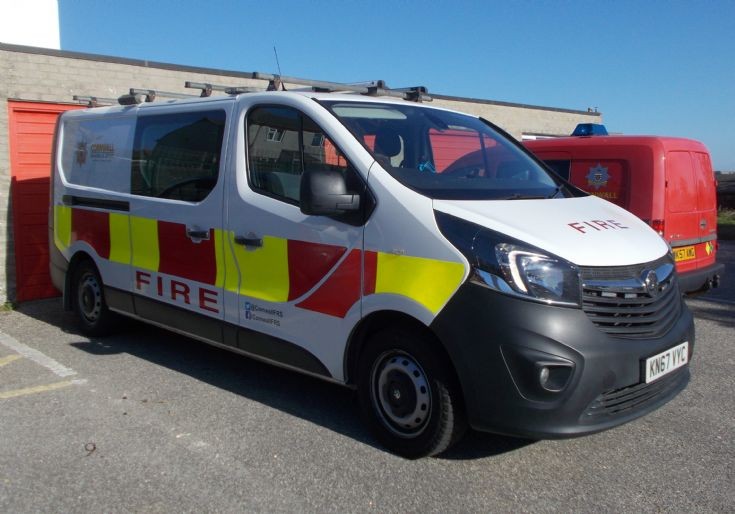 Fire Engines Photos - Cornwall Vauxhall Vivaro van KN67VYC