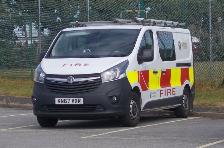 Fire Engines Photos - Cornwall Vauxhall Vivaro van KN67VXR