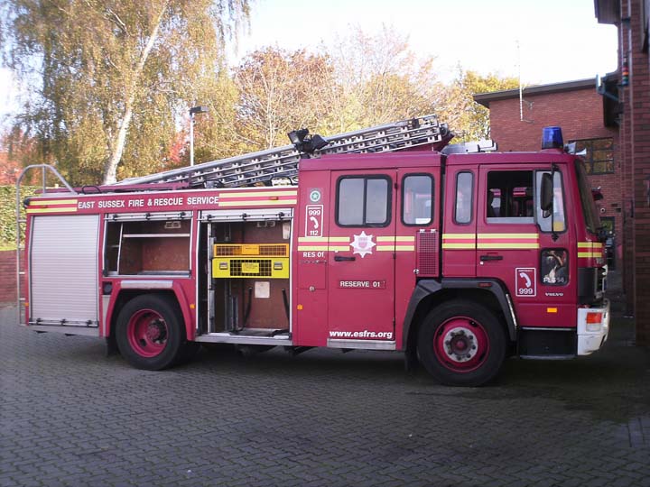 Fire Engines Photos - East Sussex Fire & Rescue Service Volvo