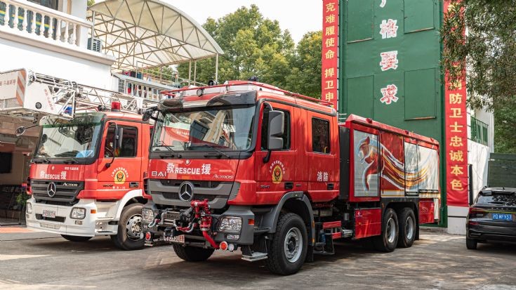 Fire Engines Photos - Bai Fire Engine For Dual Purpose of Rail&Road