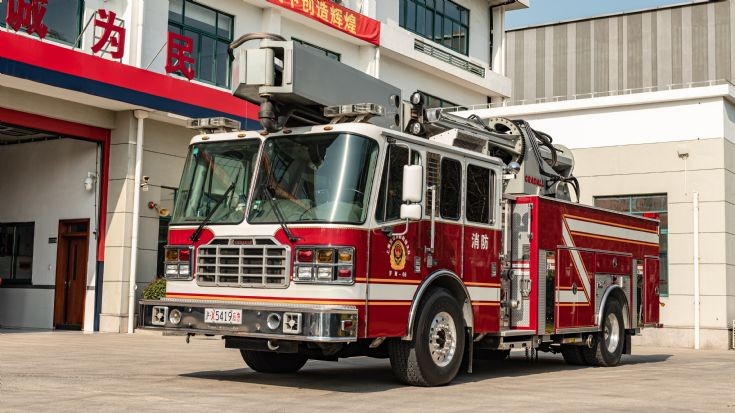 Fire Engines Photos - Ferrara Strong Arm of Shanghai