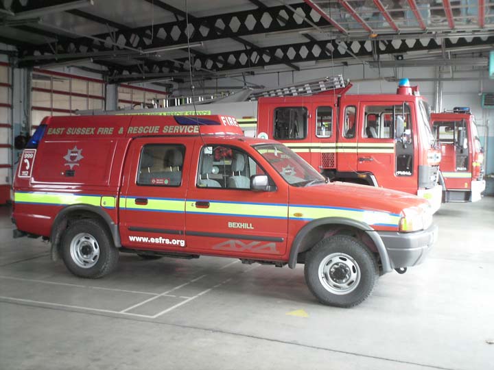 Fire Engines Photos - East Sussex Fire & Rescue Ford Rope rescue