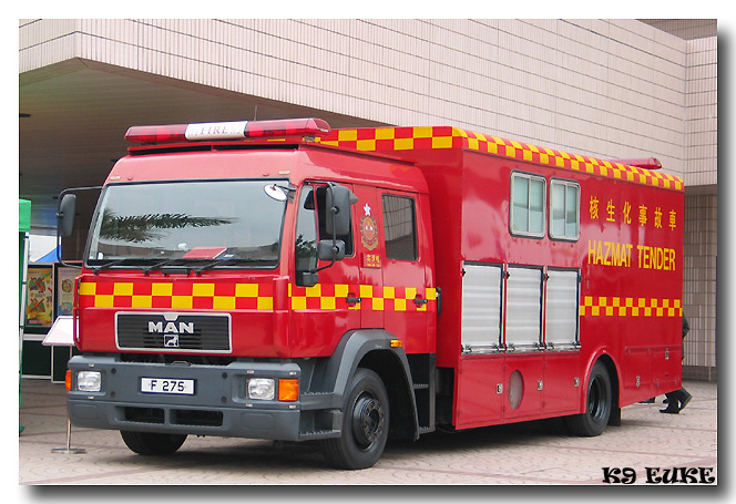 Fire Engines Photos - MAN HAZMAT tender former BA tender