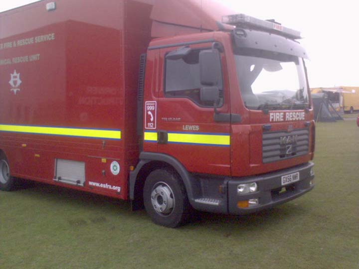 Fire Engines Photos - East Sussex FRS MAN Technical Rescue Unit