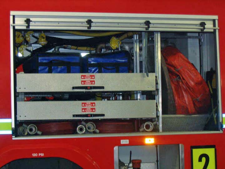 Fire Engines Photos - Inside the BAA Edinburgh Viper main locker