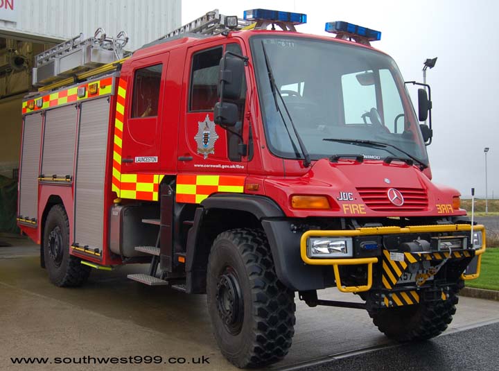 Fire Engines Photos - Cornwall County Fire Brigade Launceston Unimog