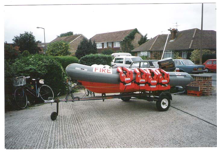 Fire Engines Photos - West Sussex East Wittering Inshore rescue boat