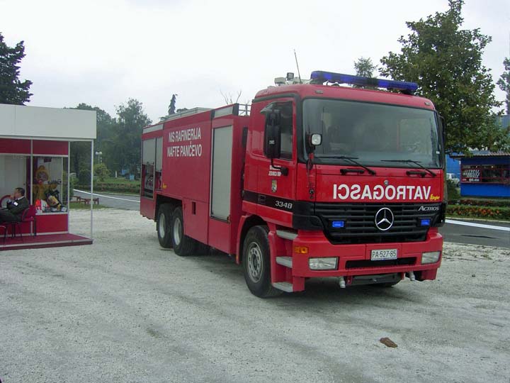 Fire Engines Photos - Work Fire brigade Oil refinery Pancevo,Serbia