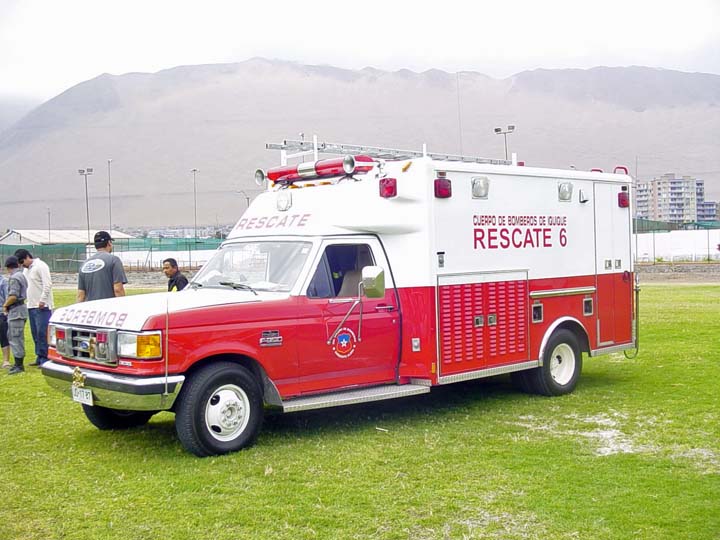 Fire Engines Photos - Rescue R-6 Iquique Chile Ford F-350XL