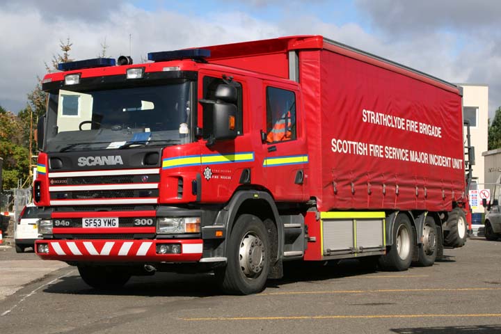 Fire Engines Photos - Strathclyde FRS Clydebank Major Incident Unit