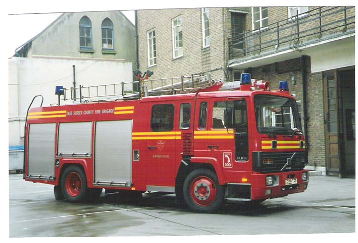 Fire Engines Photos - East Sussex Fire brigade Volvo HCB-Angus
