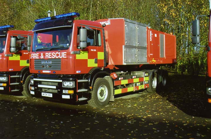 Fire Engines Photos - High Volume Pumping Unit MAN