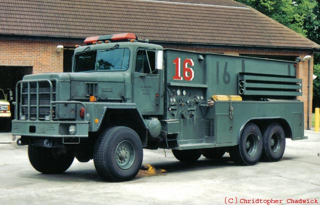 Fire Engines Photos - Tanker RAF Lakenheath Suffolk.