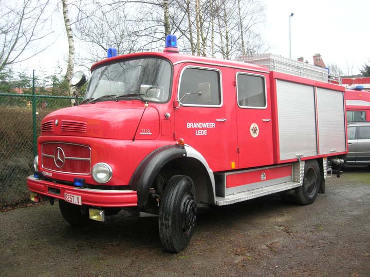Fire Engines Photos - Brandweer Lede Belgium Mercedes 1113