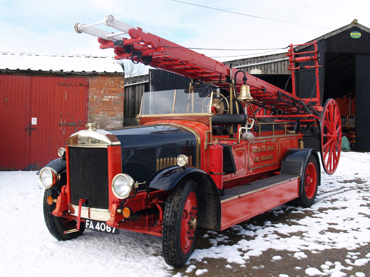 Fire Engines Photos - Start of the Rally season in England with SNOW