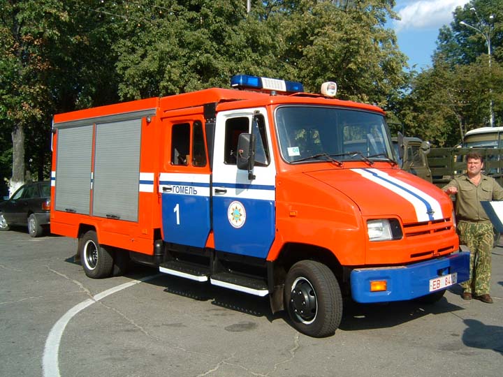 Firemans day Gomel Belarus Fire engine