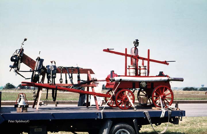 Fire Engines Photos - Horse Drawn hand pump
