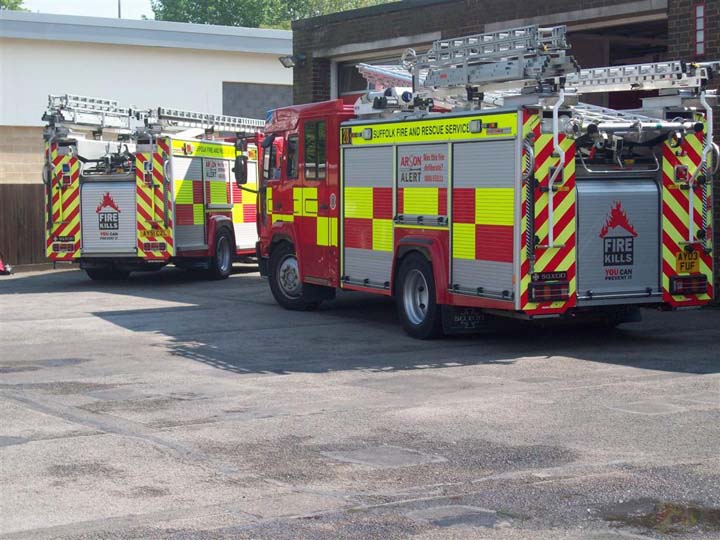 Fire Engines Photos - Suffolk Fire and Rescue - Haverhill pumpers