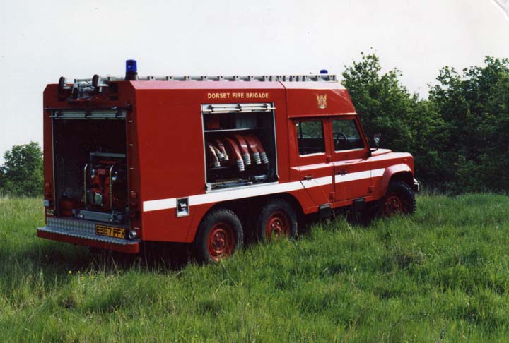 Fire Engines Photos - Dorset Fire brigade 6x6 Land Rover