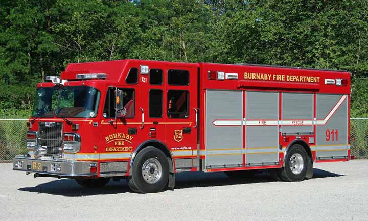 Fire Engines Photos - Burnaby, BC Canada - Heavy Rescue Unit