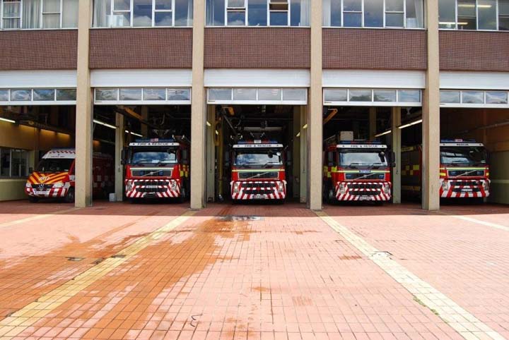 Fire Engines Photos - Cork City Fire brigade HQ Ireland