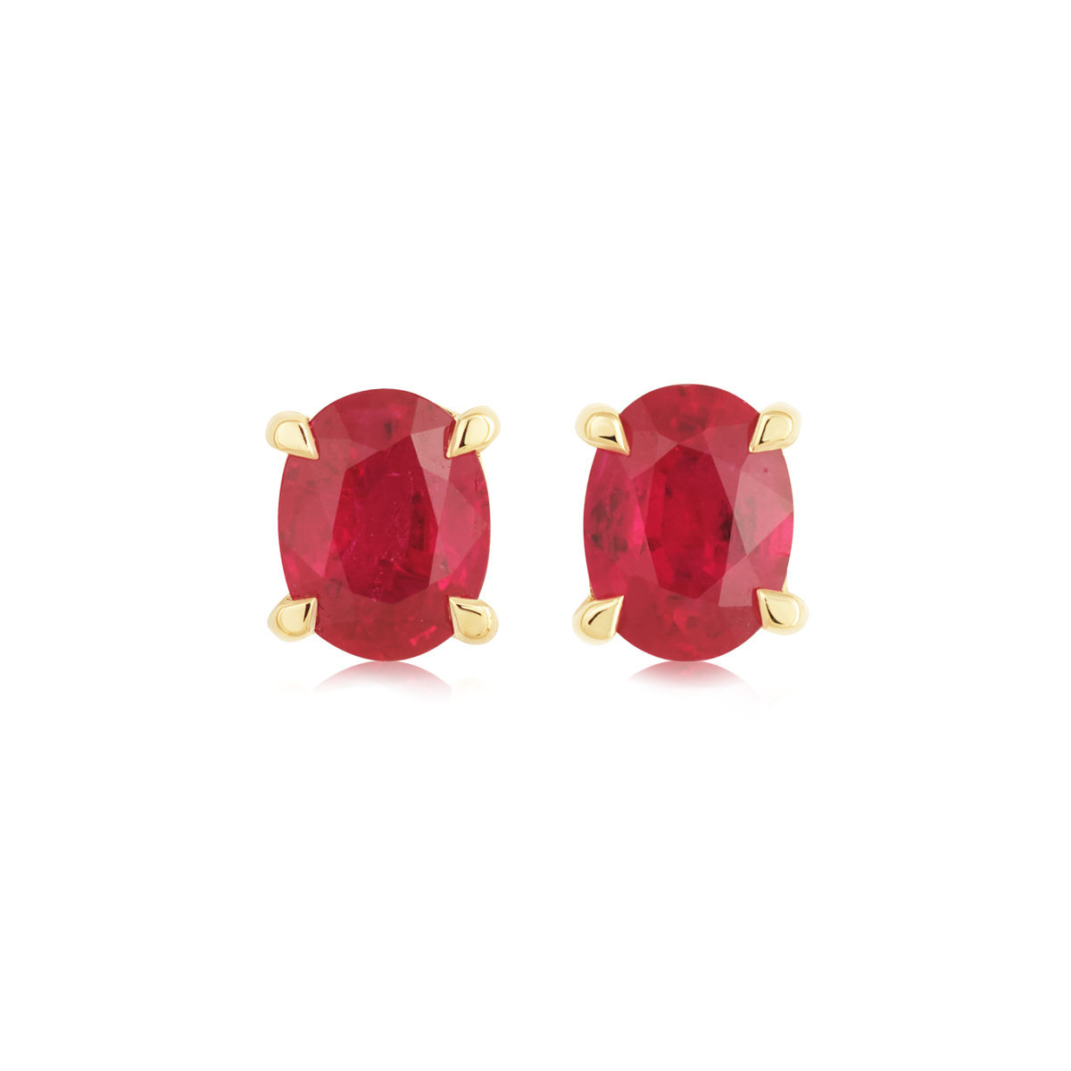 Ruby stud earrings | Fred J Malcolm