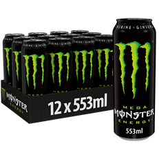 MONSTER ENERGY DRINK CANS RESEALABLE 553ml £1.49 (12 PACK)