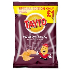 TAYTO £1 WUSTER SAUCE 80g (16 PACKS)